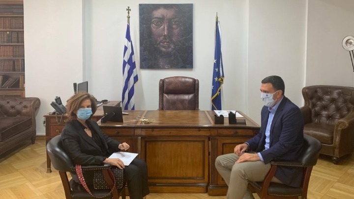Συνάντηση του Β. Κικίλια με την πρέσβειρα του Λιβάνου – VickyPedia